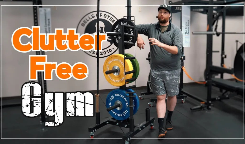Clutter-Free Gym: Bumper Plate Weight Tree And Bar Holder 2.0 Quick Ov ...